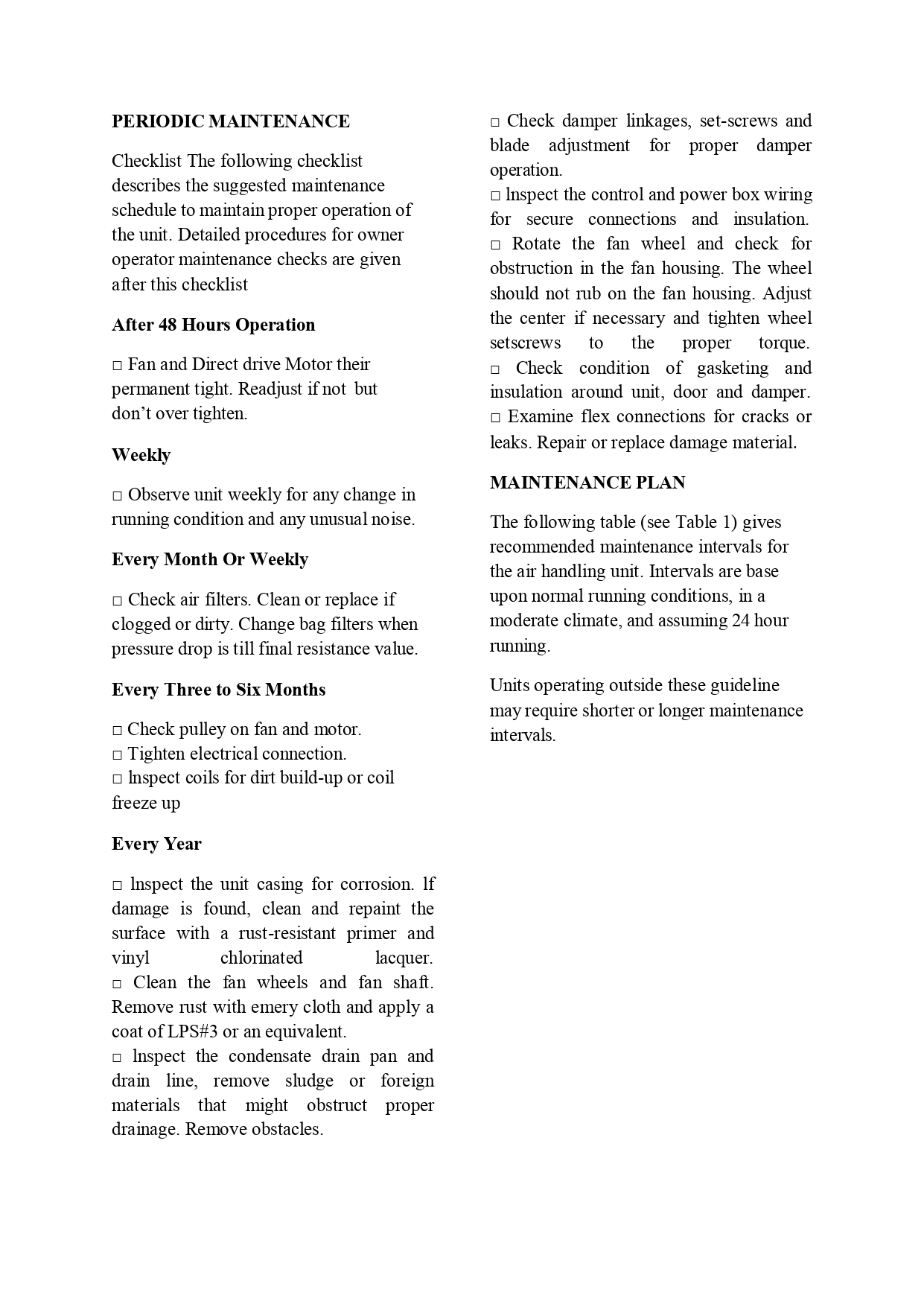 Air Handling Unit (AHU) Maintenance – Pharmaceutical Updates