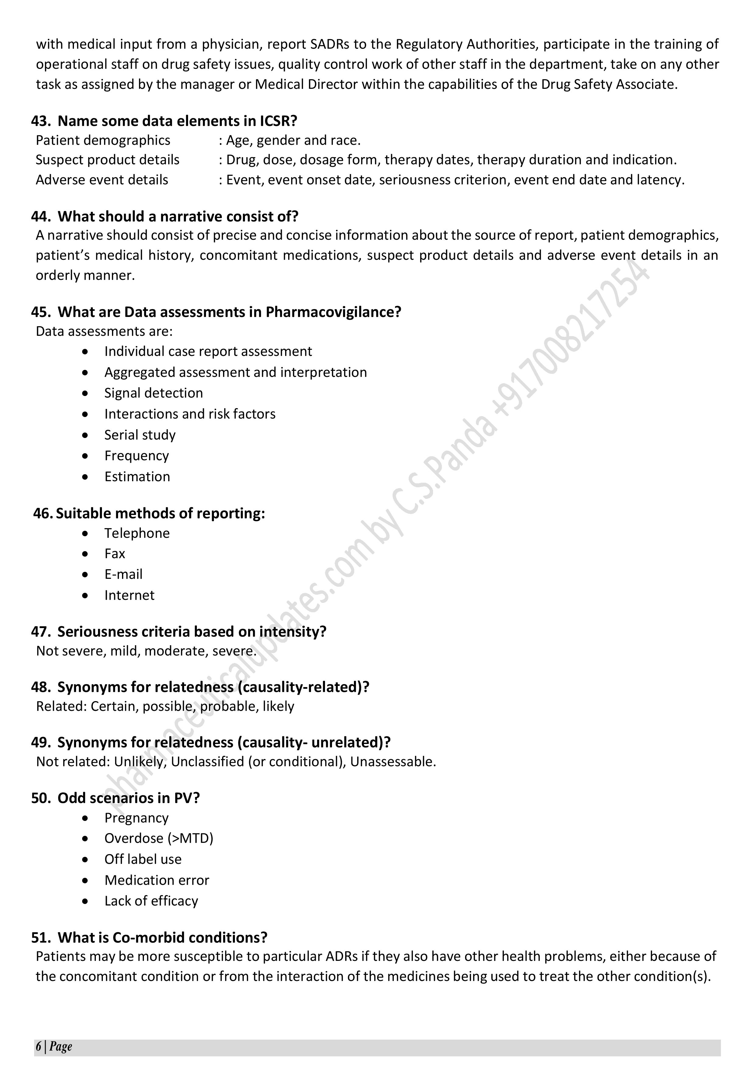Interview Questions and Answers for Pharmacovigilance – Pharmaceutical ...
